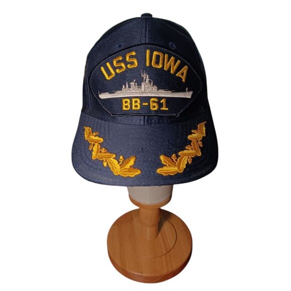 US Navy | Accessories | Vintage Navy Uss Iowa Bb6 Hat Scrambled Eggs ...